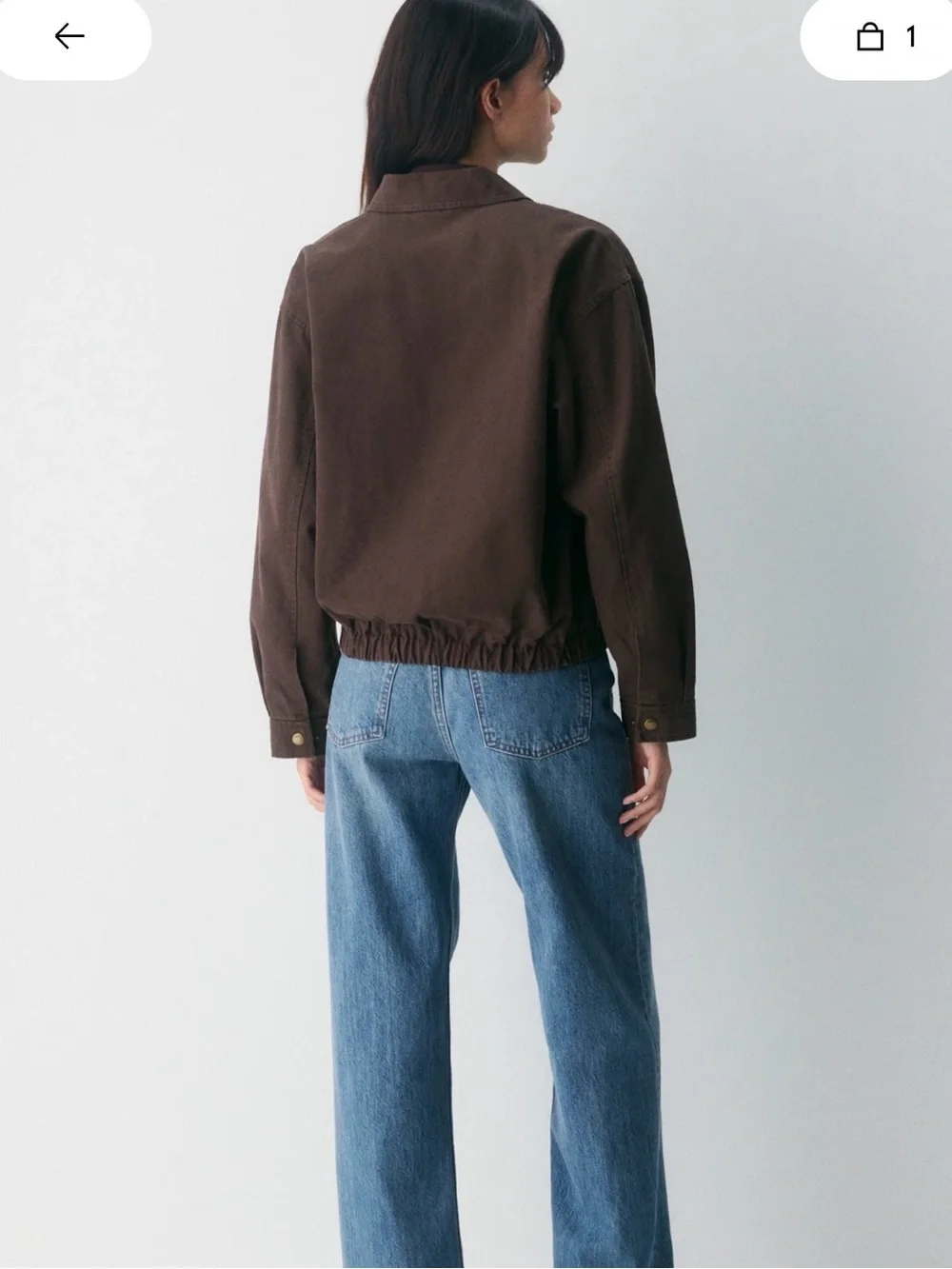 Tna Jackets Coats Aritzia Tna Brown Zipfront Bomber Jacket Poshmark